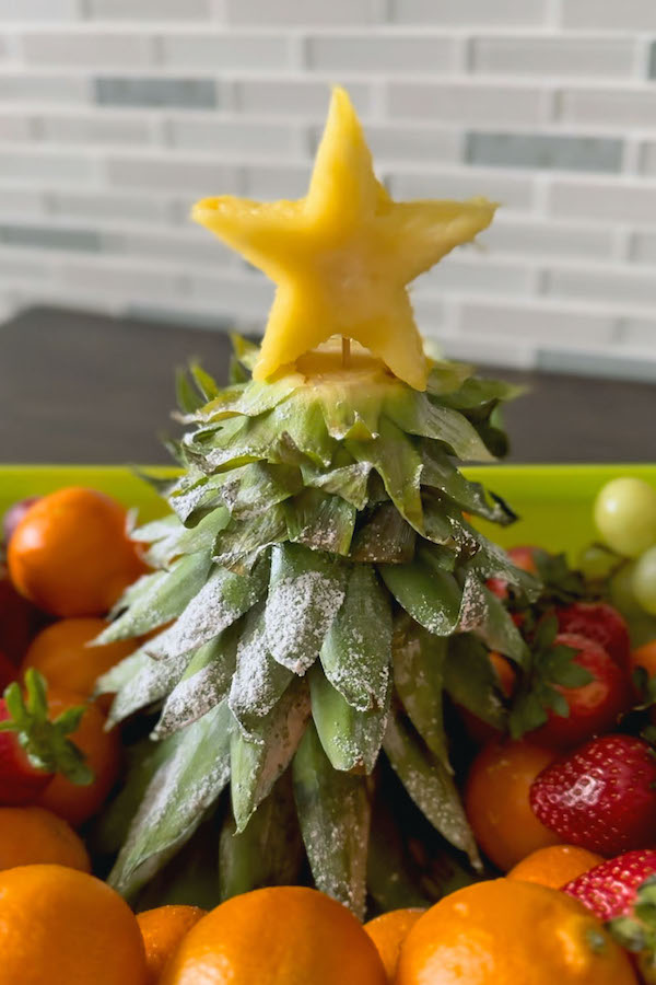 Beautiful and Easy to Make Christmas Fruit Platter | Mydeliciousmeals.com