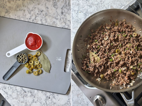 Cuban Ground Beef and Tomato Picadillo Recipe | Mydeliciousmeals.com