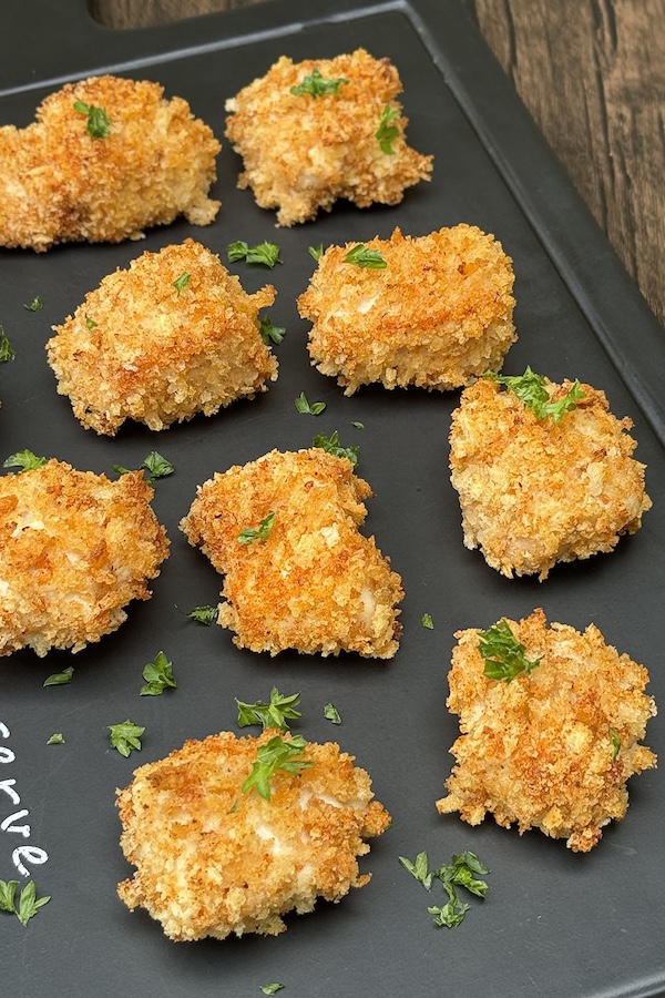 Easy Oven Baked Chicken Nuggets with Panko Crust | Mydeliciousmeals.com